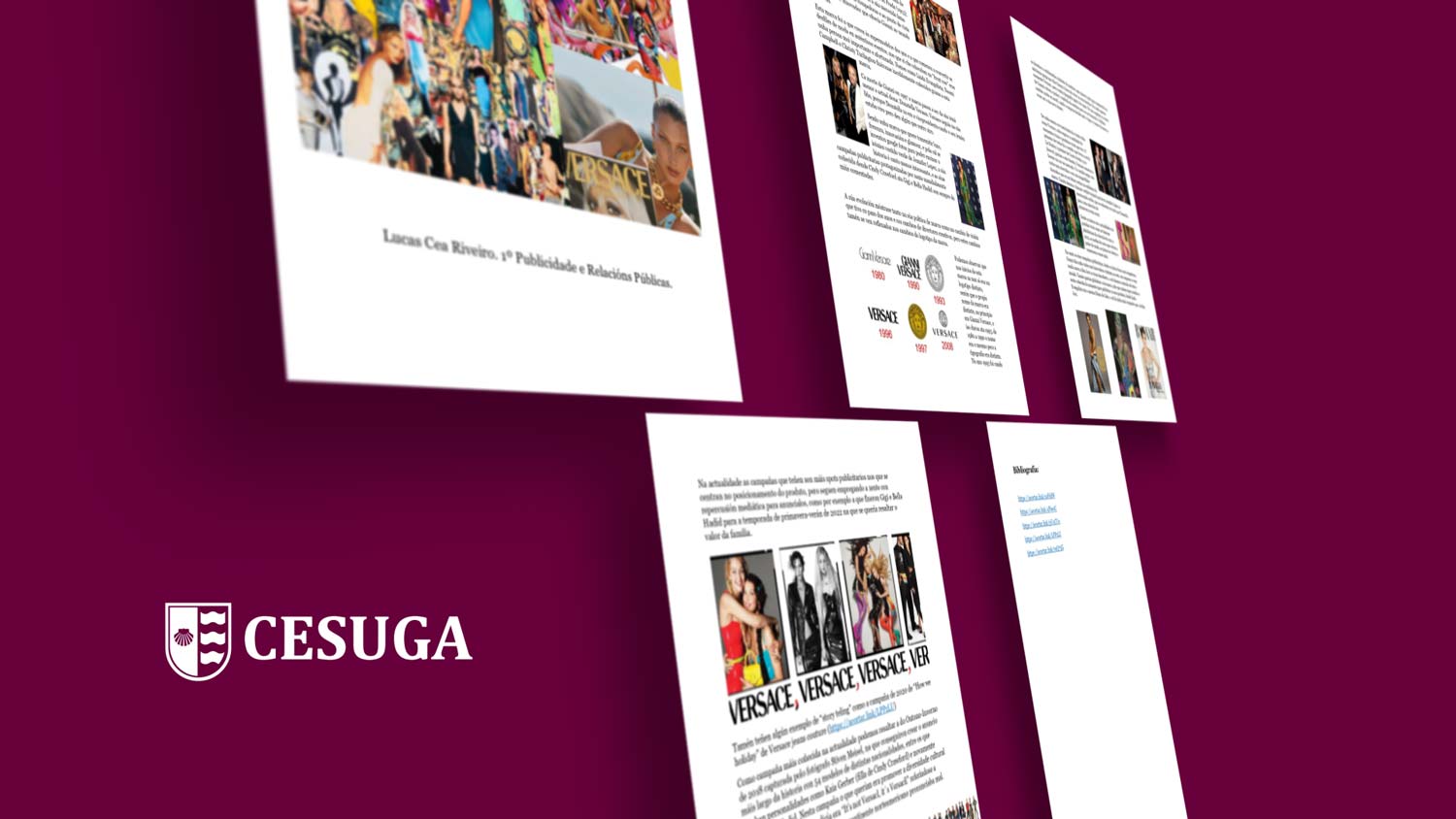 Análisis publicitario de Vercace - Grados Oficiales Universitarios - CESUGA